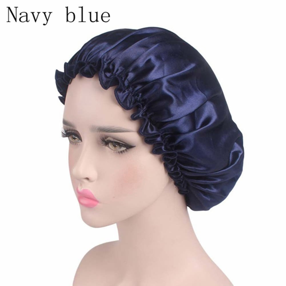 Sunjoy Tech Sleep Cap Satin Bonnet Night Head Cover Sleeping Soft Hair ...