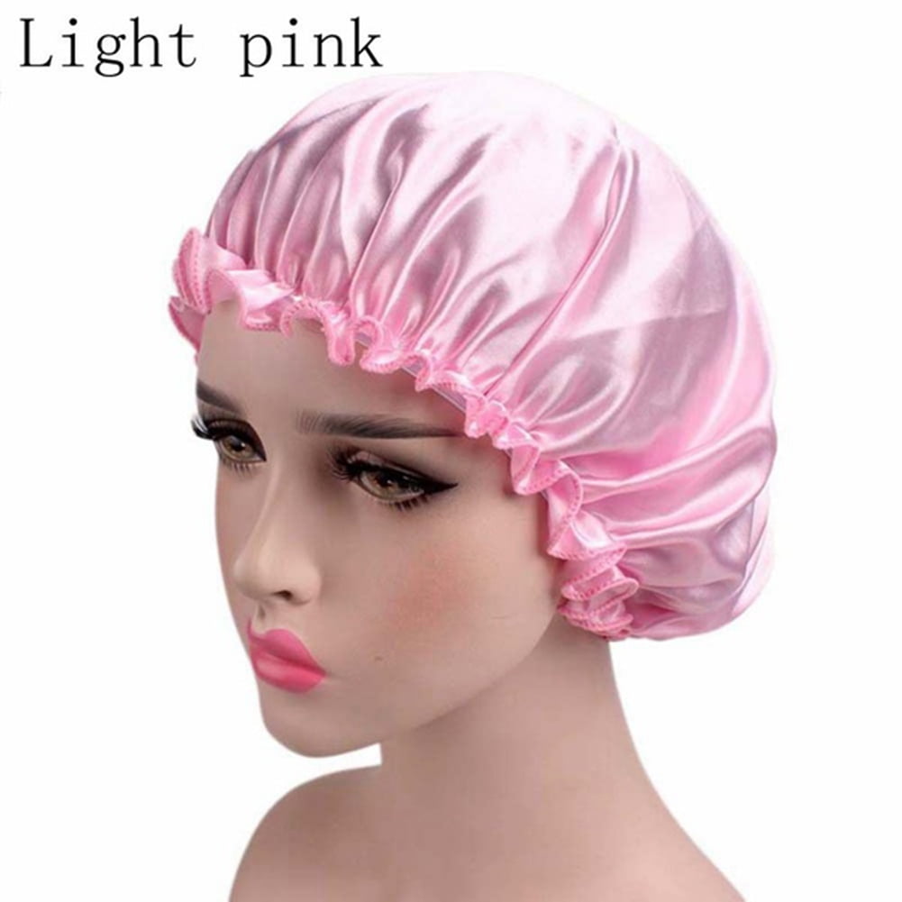 Sunjoy Tech Sleep Cap Satin Bonnet Night Head Cover Sleeping Soft Hair ...