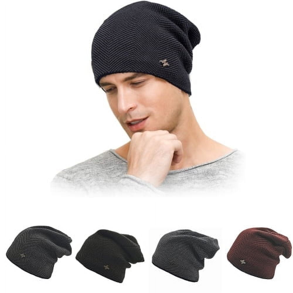 Sunjoy Tech Men's Skull Cap, Cold Weather Head Protection, Plush Lined ...