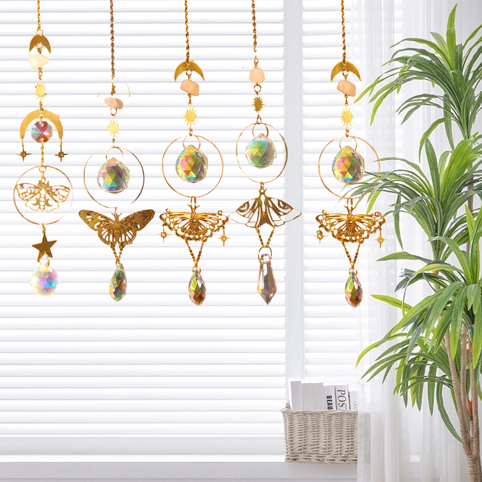 Sunjoy Tech Sparkling Sun Catcher with Chain Reflective Stunning Visual ...