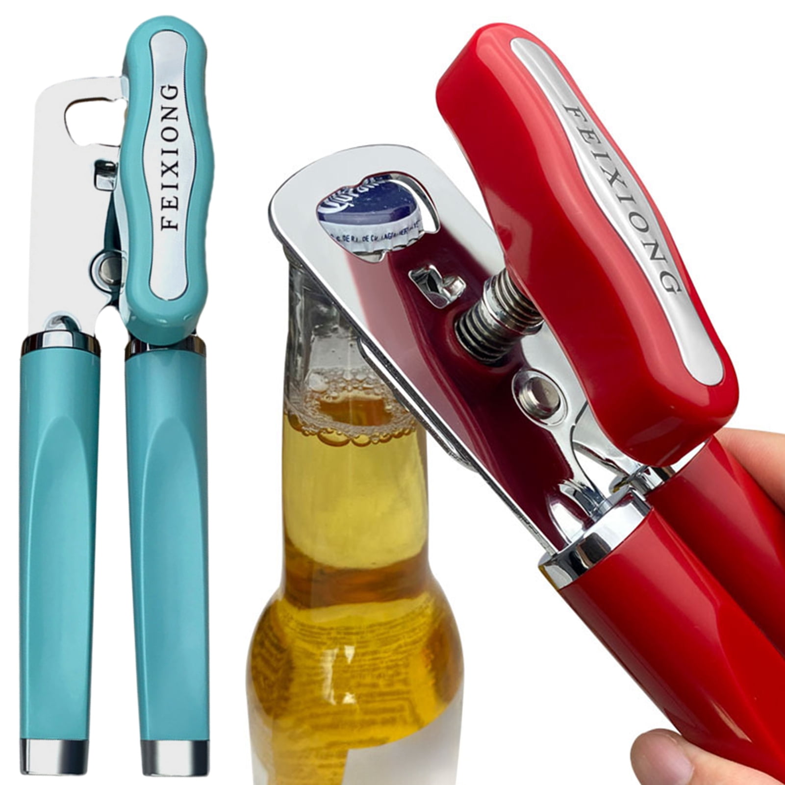 Sunjoy Tech Stainless Steel Can Opener Ergonomic Long Handle Portable ...