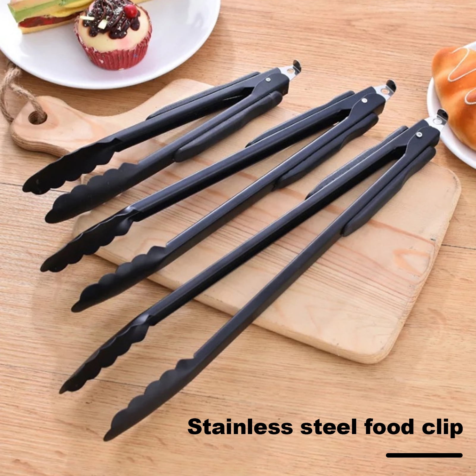 Sunjoy Tech Stainless Steel Food Tongs Kitchen Utensils Buffets Cooking ...