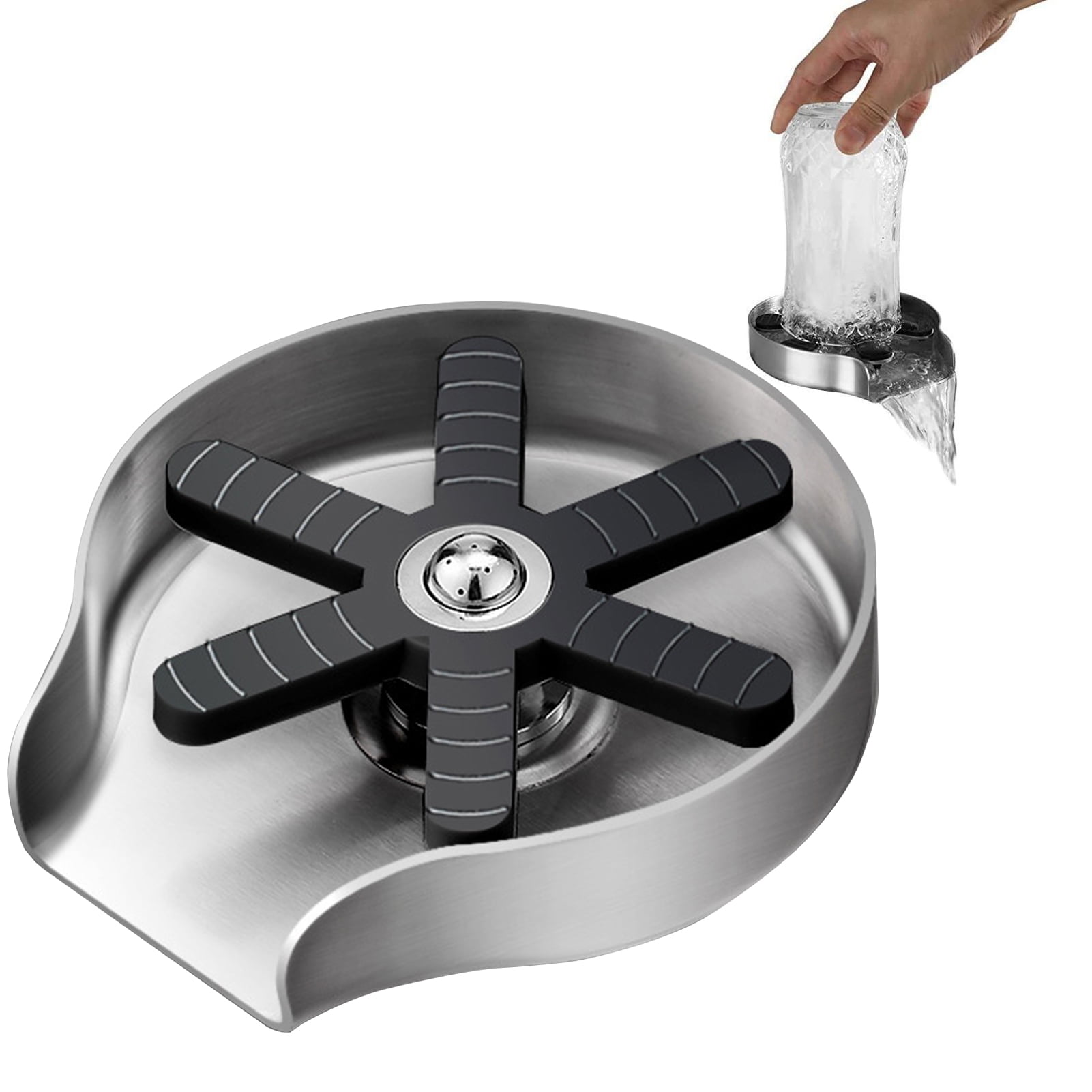 Sunjoy Tech Stainless Steel Glass Rinser High Pressure 9 Holes 360 ...