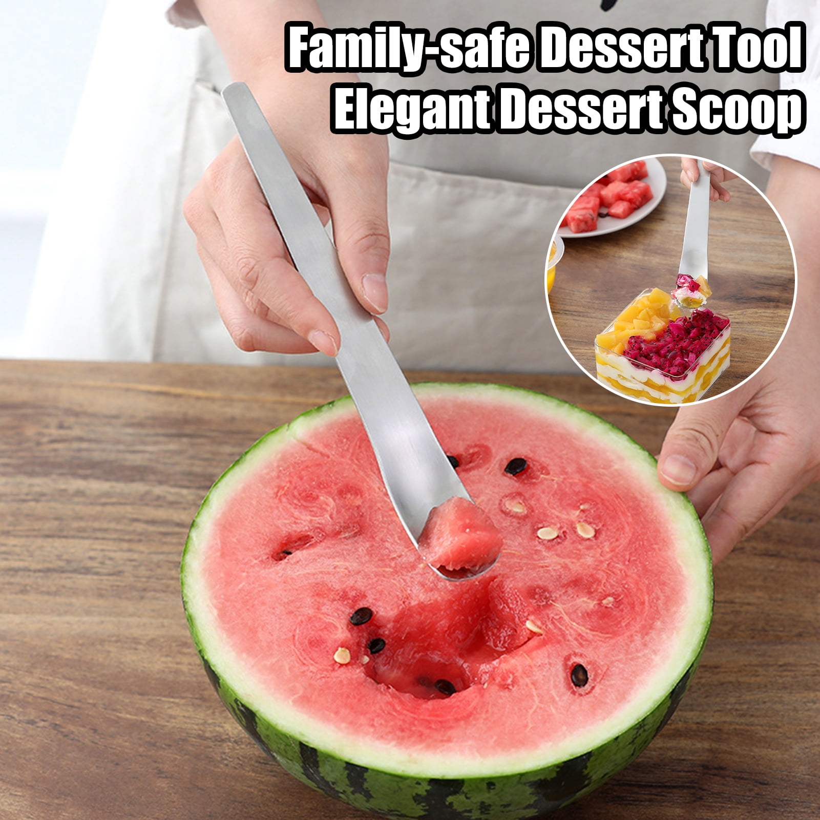 Sunjoy Tech Stainless Steel Ice Cream Spoons Dessert Spoons Gelato ...