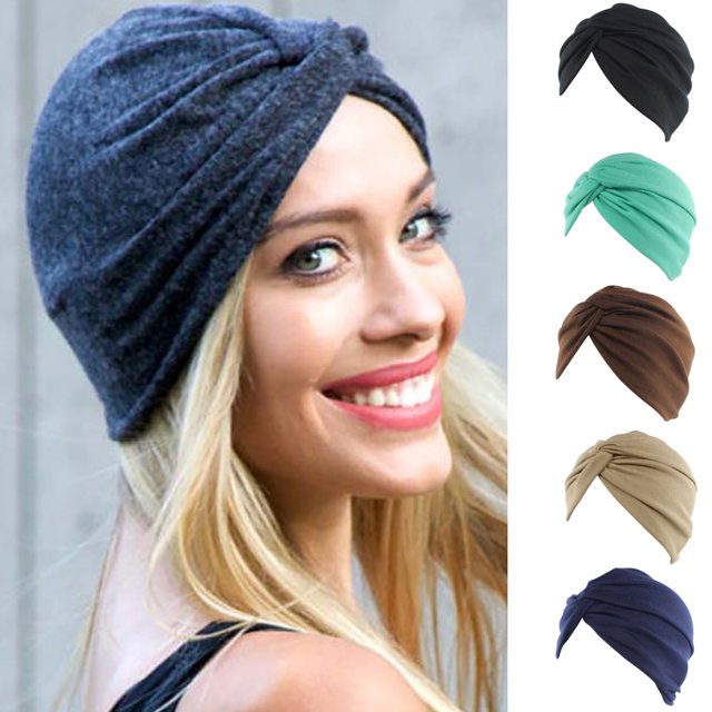 Sunjoy Tech Stretchy Turban Cap Head Cover Chemo Head Wraps Bennie ...