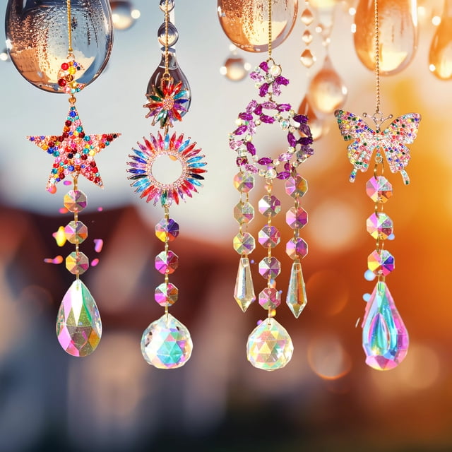 Sunjoy Tech Sun Catcher Charm Beautiful Exquisite Elegant Butterfly ...
