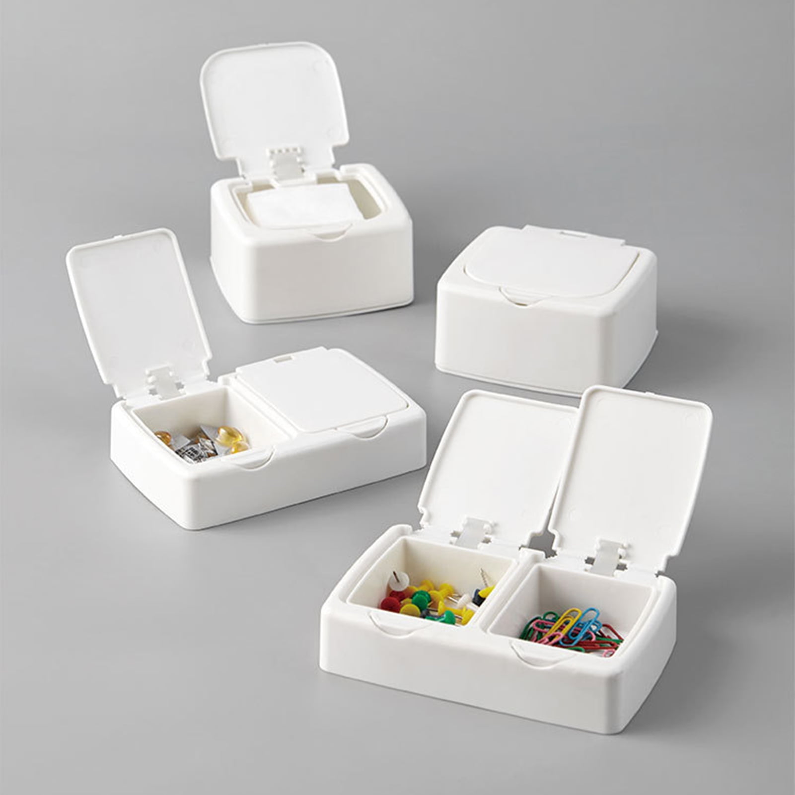 Sunjoy Tech Swab Balls Holder Push Button Multi-purpose PP Makeup ...