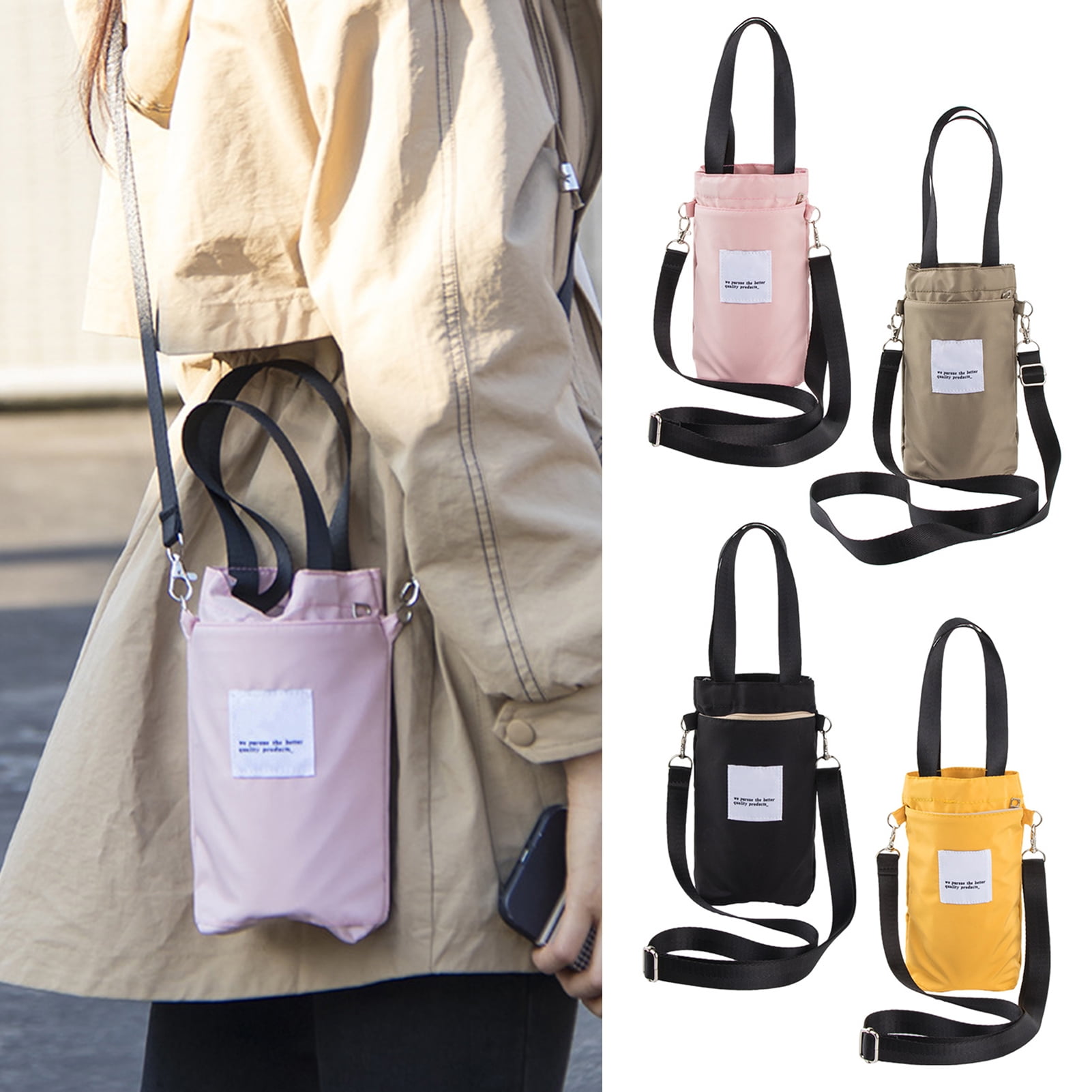 Sunjoy Tech Thermal Cup Cover Large Crossbody Waterproof Adjustable ...