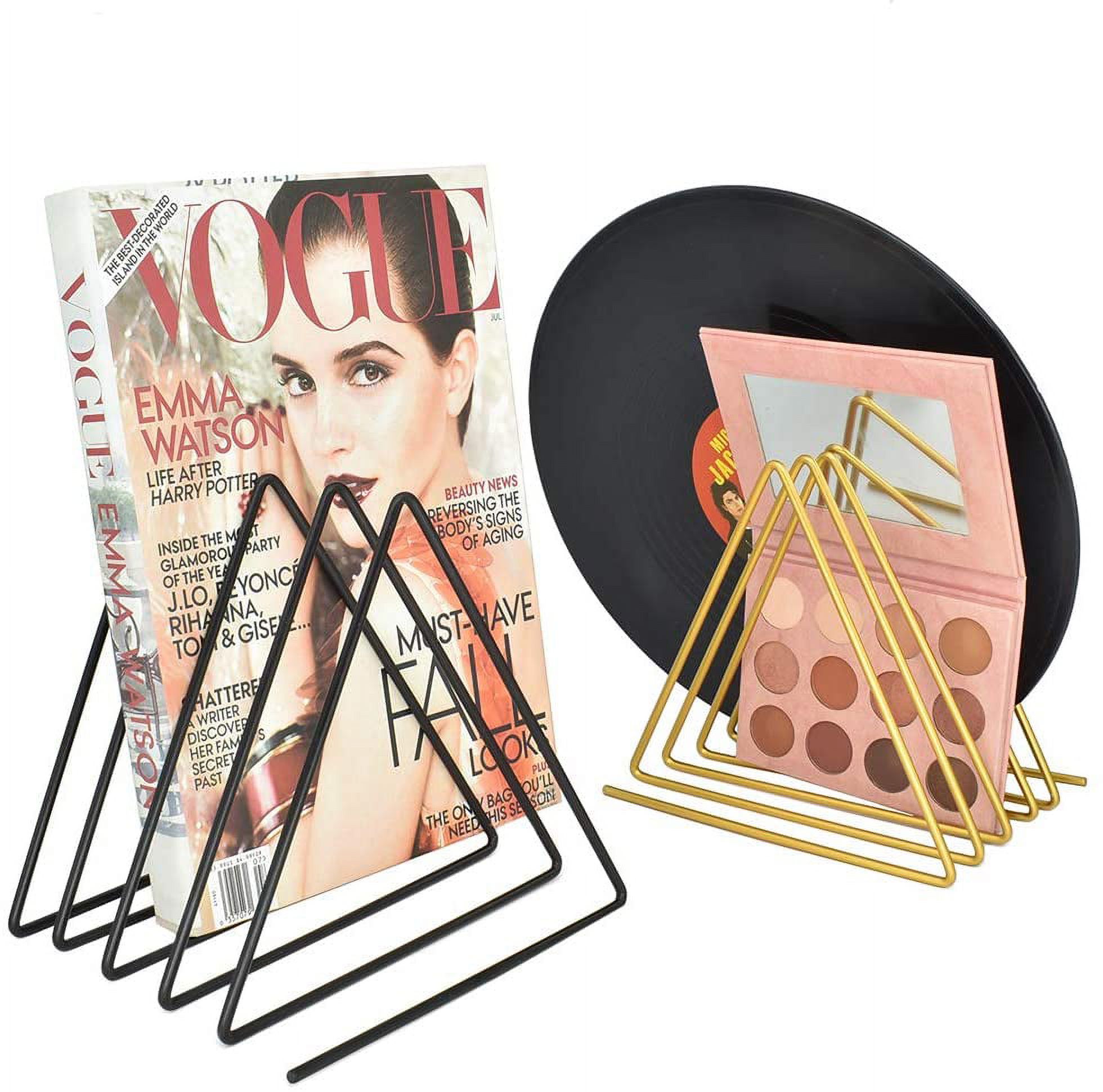 Sunjoy Tech Triangle File Folder Racks Book Bookshelf, 4 Lattice ...