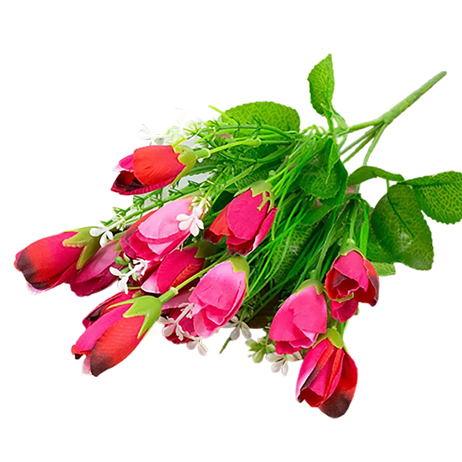 Sunjoy Tech Tulips Artificial Flowers Faux Silk Tulip Stems for Easter ...