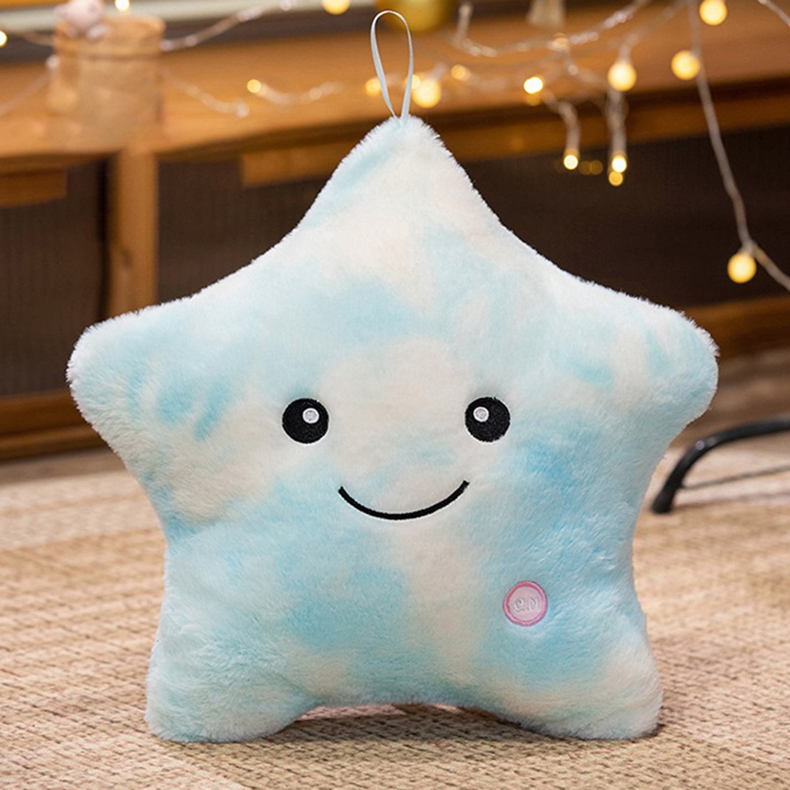 Sunjoy Tech Twinkle Star Pillow Stuffed Star LED Light Up Cushion ...