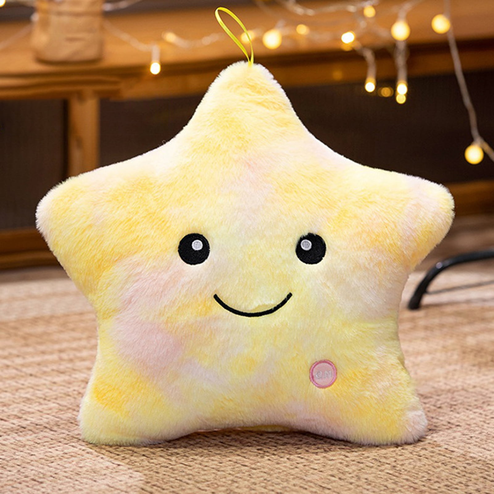 Sunjoy Tech Twinkle Star Pillow Stuffed Star LED Light Up Cushion ...