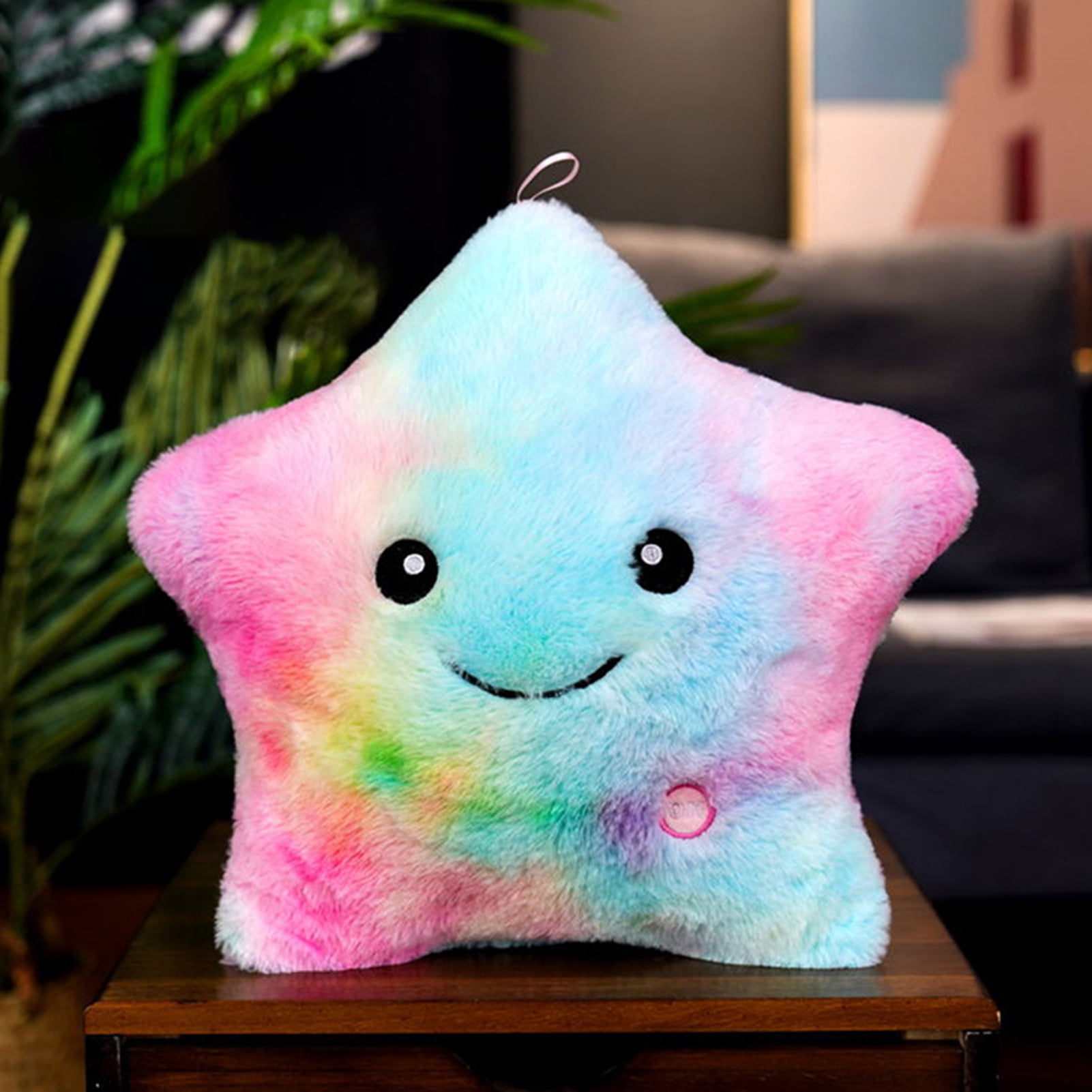 Sunjoy Tech Twinkle Star Pillow Stuffed Star LED Light Up Cushion ...