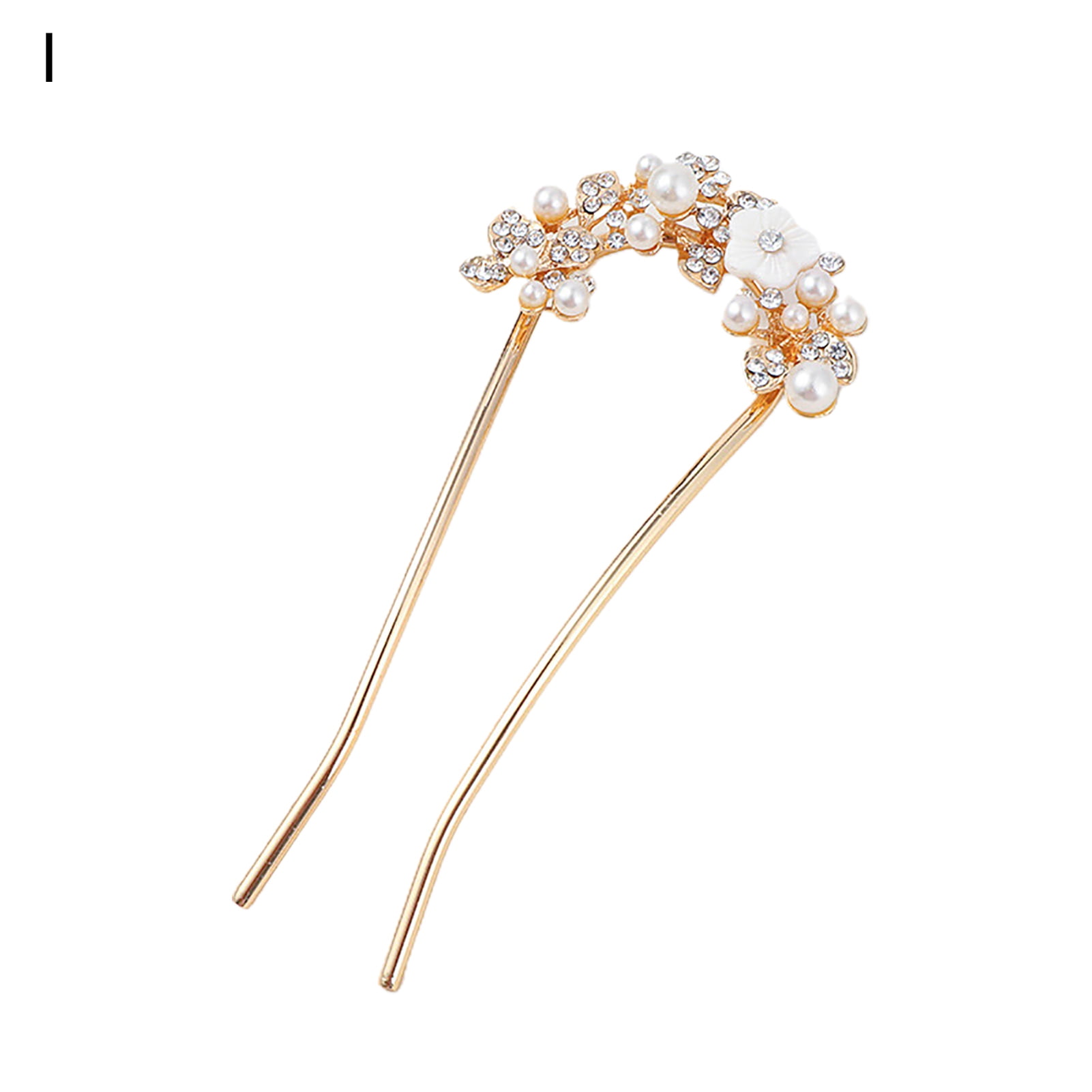 Sunjoy Tech U-shaped Faux Pearls Tassel Hair Fork Gift Women Elegant ...