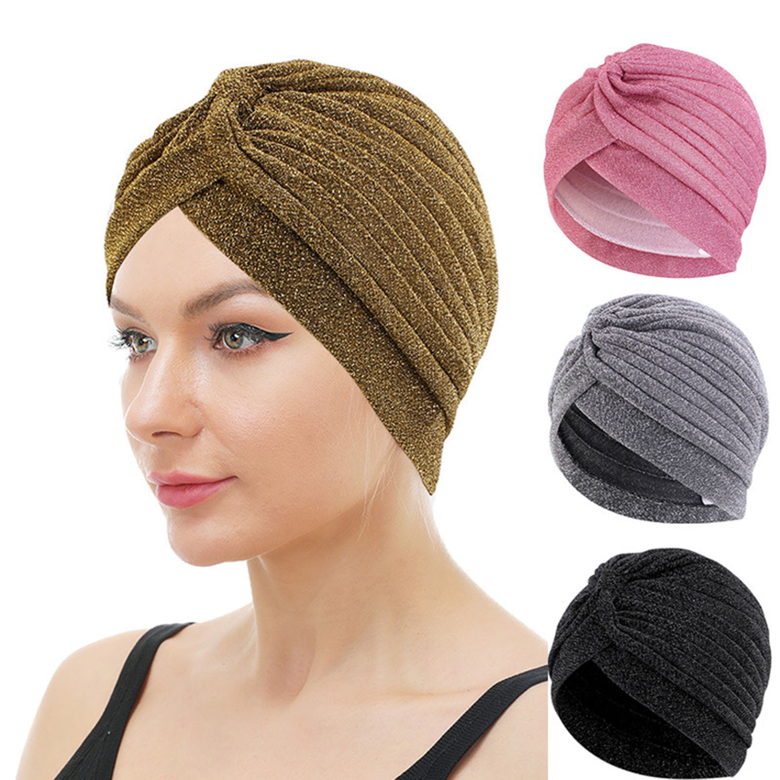 Sunjoy Tech Unisex Hat Solid Color Shiny Vintage Beanie Traditional ...