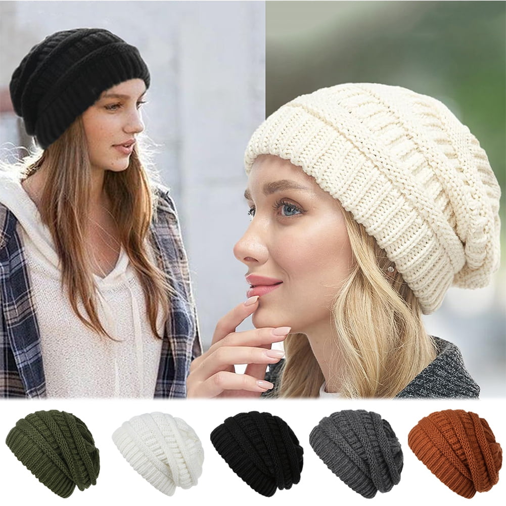 Sunjoy Tech Unisex Winter Hat Headwear Brimless Elastic Baggy Hat Thick ...