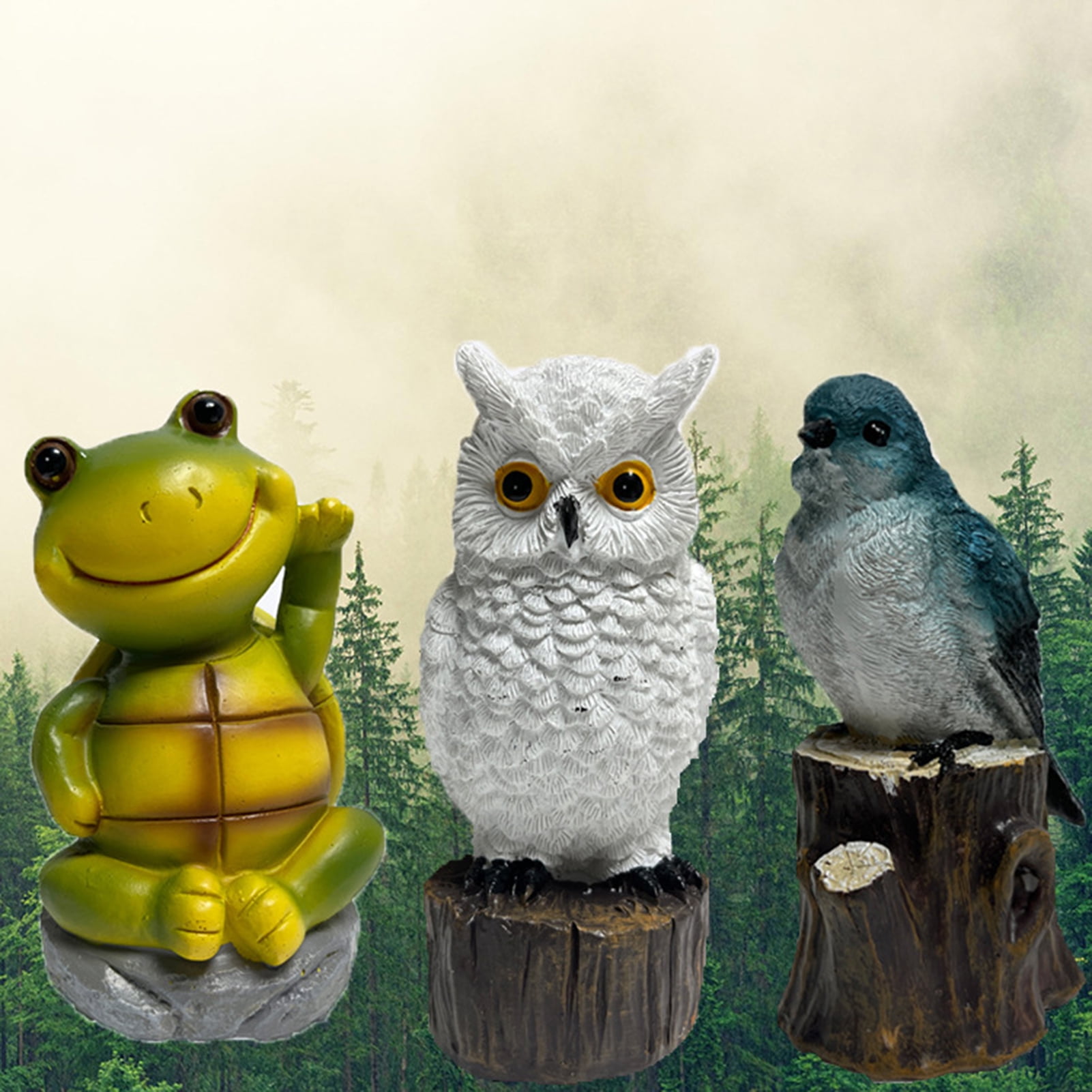 Sunjoy Tech Vivid Appearance Bright Color Decorative Lawn Lamp Resin ...