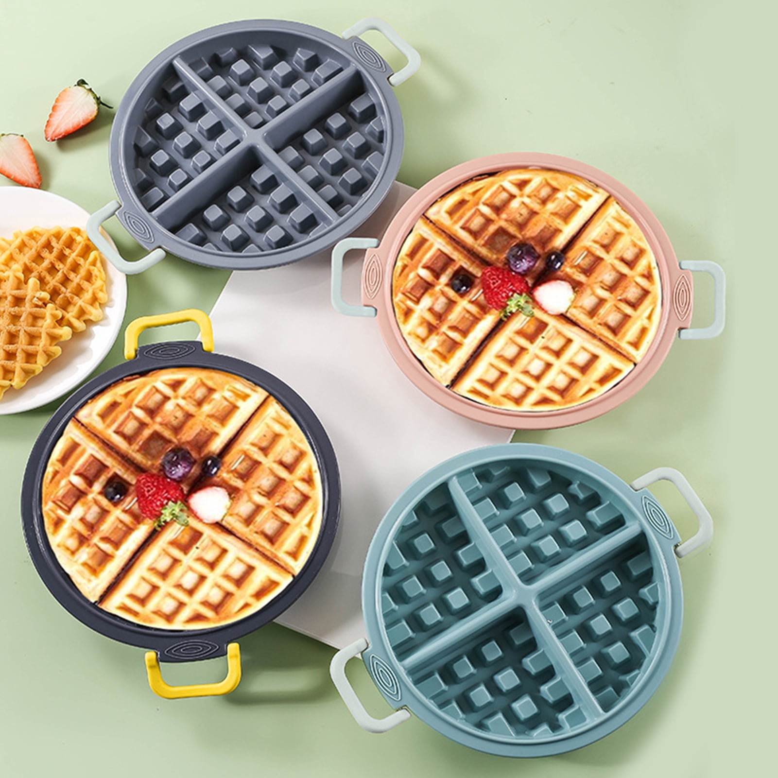 Sunjoy Tech Waffle Silicone Mold Food Grade BPA Free Heat-Resistant ...