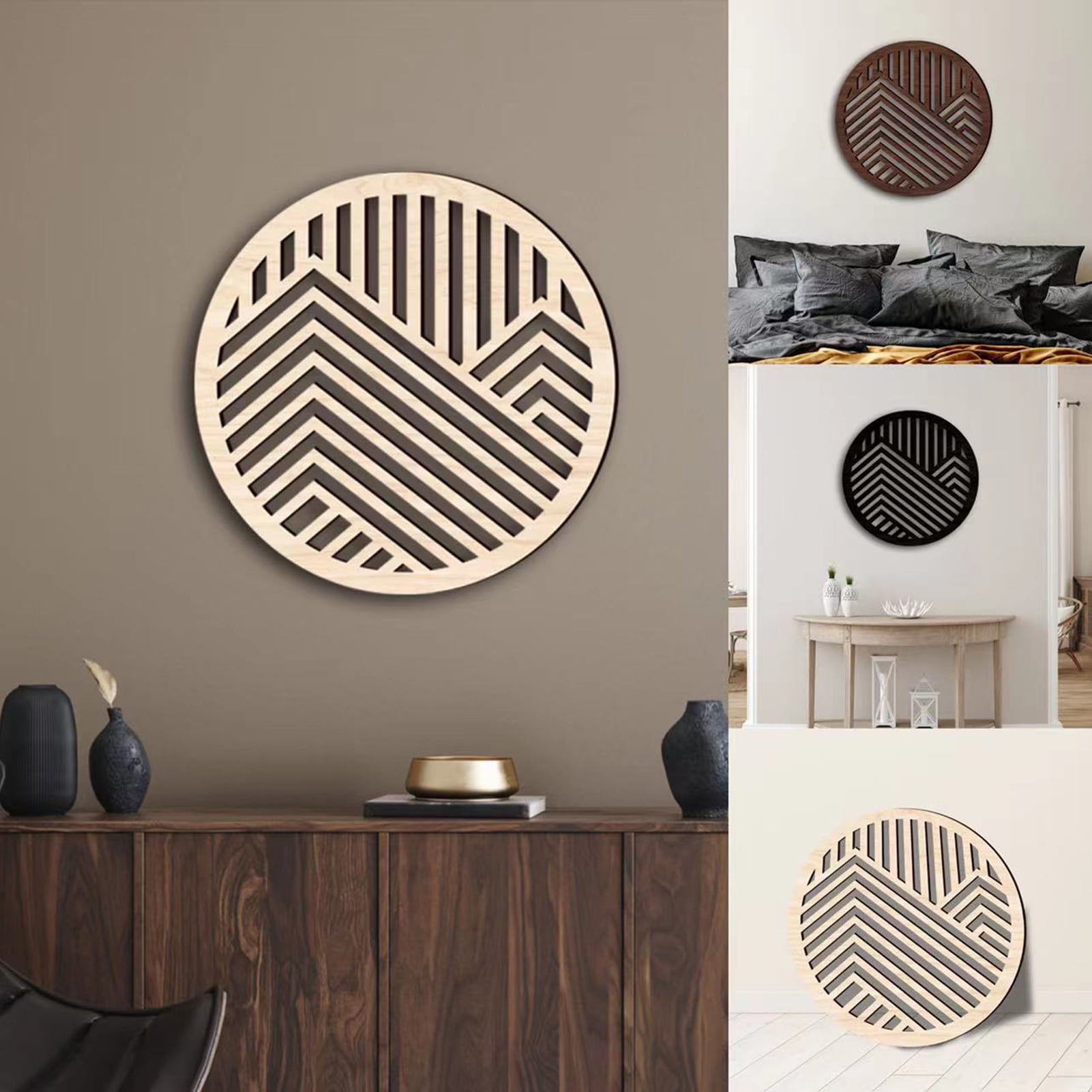 Sunjoy Tech Wall Pendant Handmade Burr Free Hollow Out Line Carving ...
