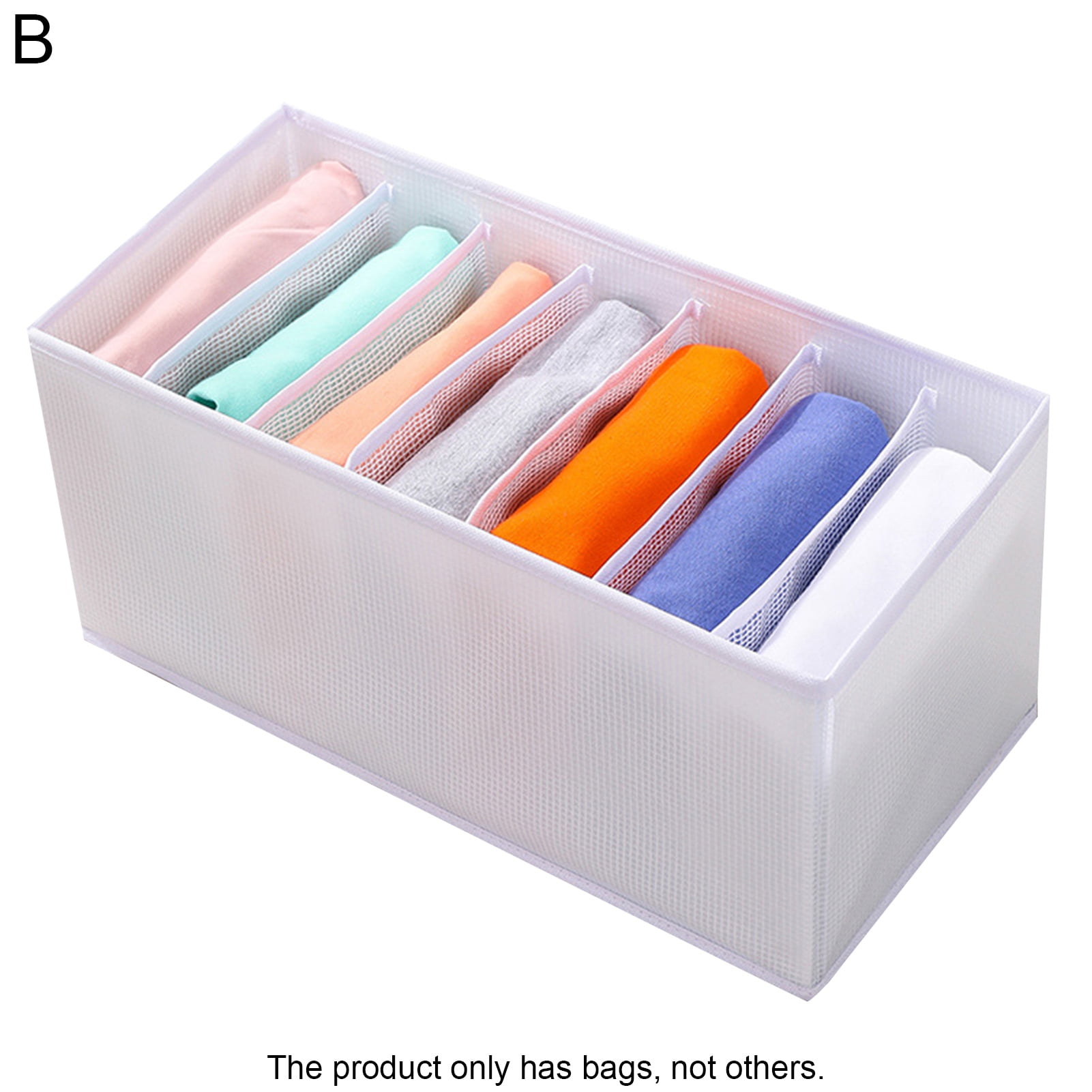 Sunjoy Tech Wardrobe Clothes Organizer 7 Grids, Closet Storage Baskets ...