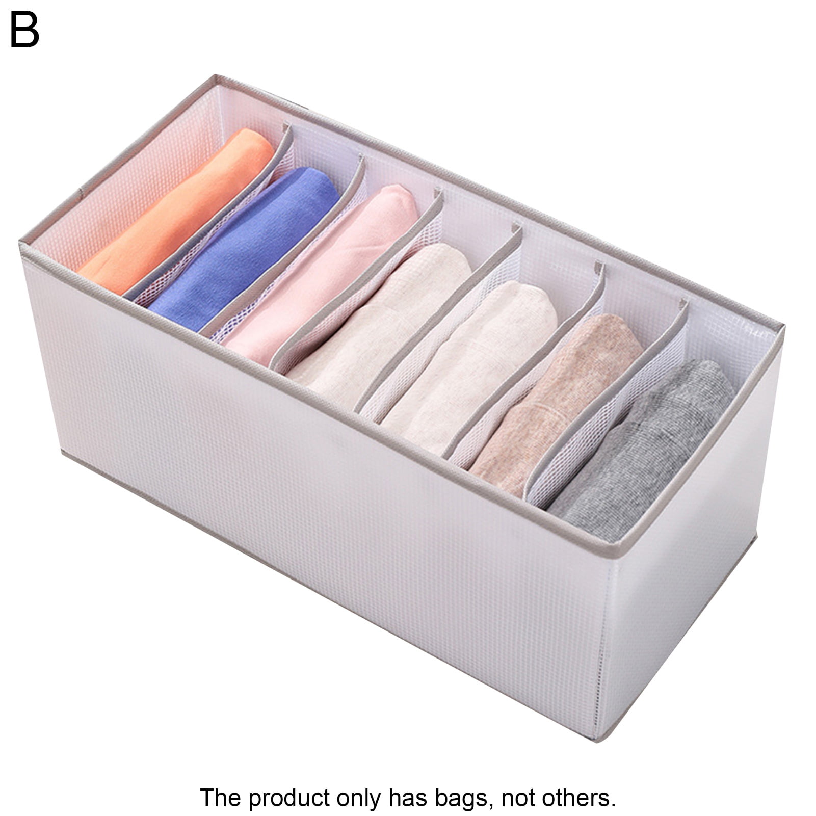 Sunjoy Tech Wardrobe Clothes Organizer 7 Grids, Closet Storage Baskets ...