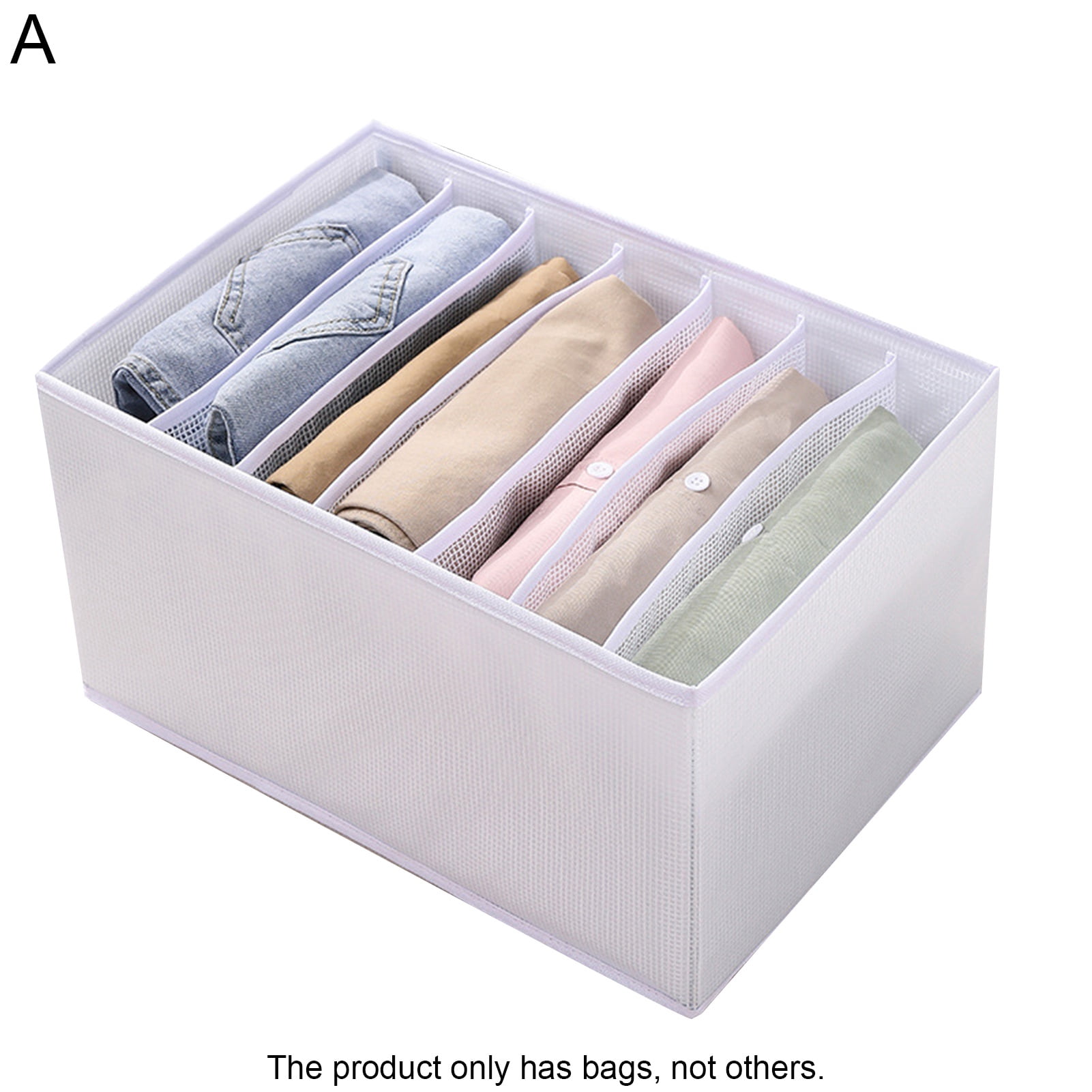 Sunjoy Tech Wardrobe Clothes Organizer 7 Grids, Closet Storage Baskets ...