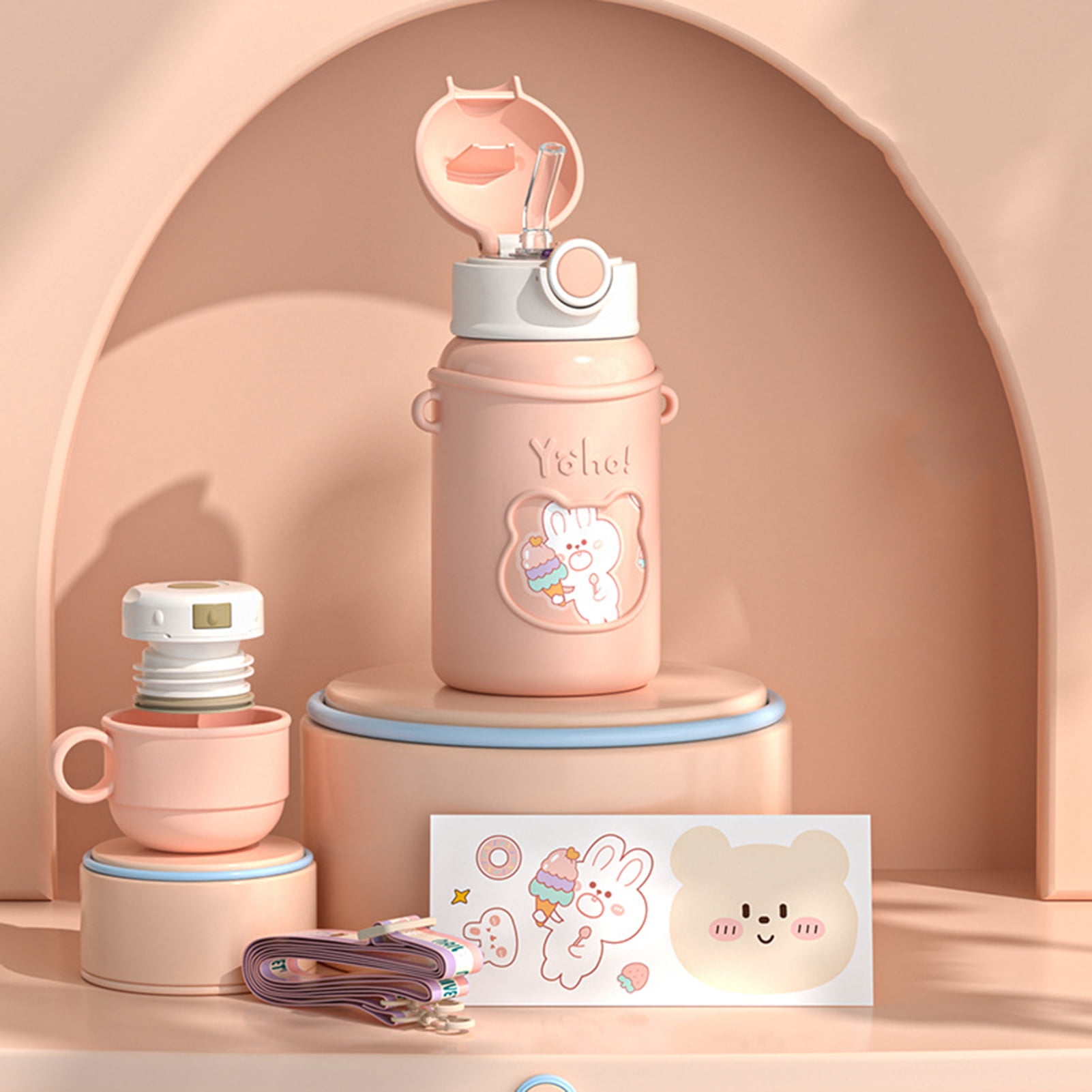 Sunjoy Tech Water Bottle Leakproof Lid Double Insulated Stainless Steel ...