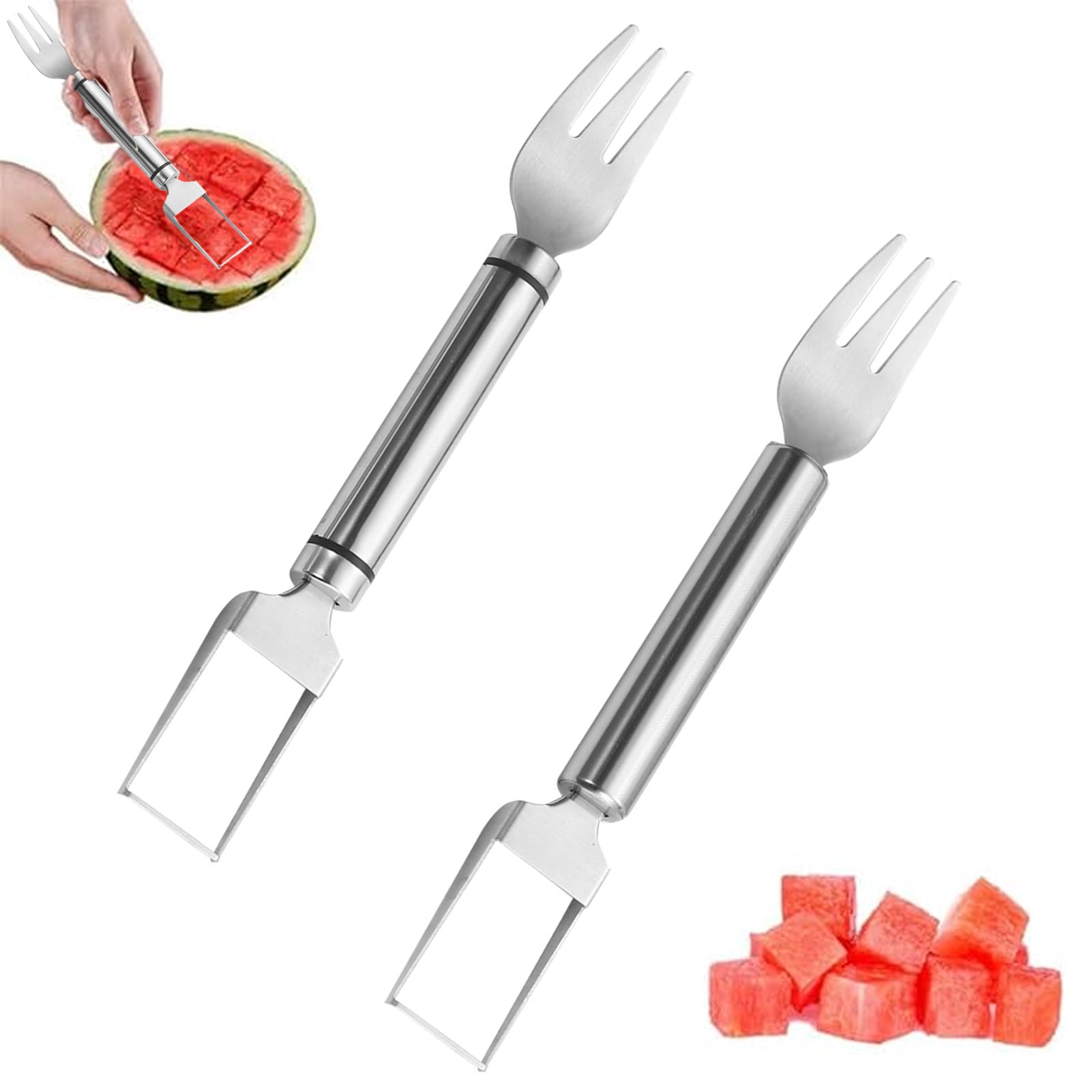 Sunjoy Tech Watermelon Cutter 2-In-1 Stainless Steel Fork Slicer ...