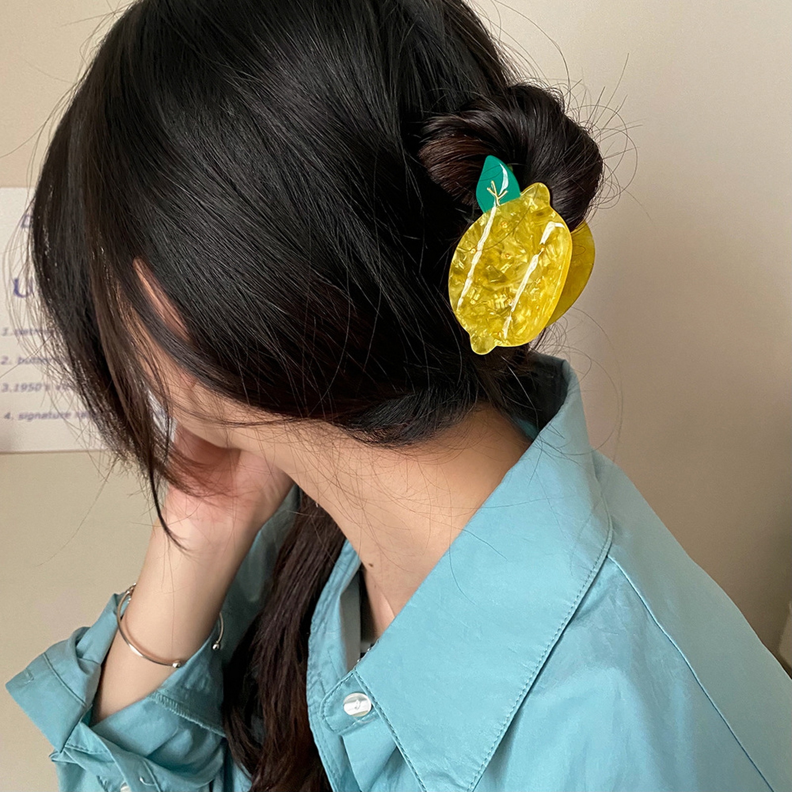 Sunjoy Tech Women Hair Claw,Fruit Shape Back Head Hair Claw, Watermelon ...