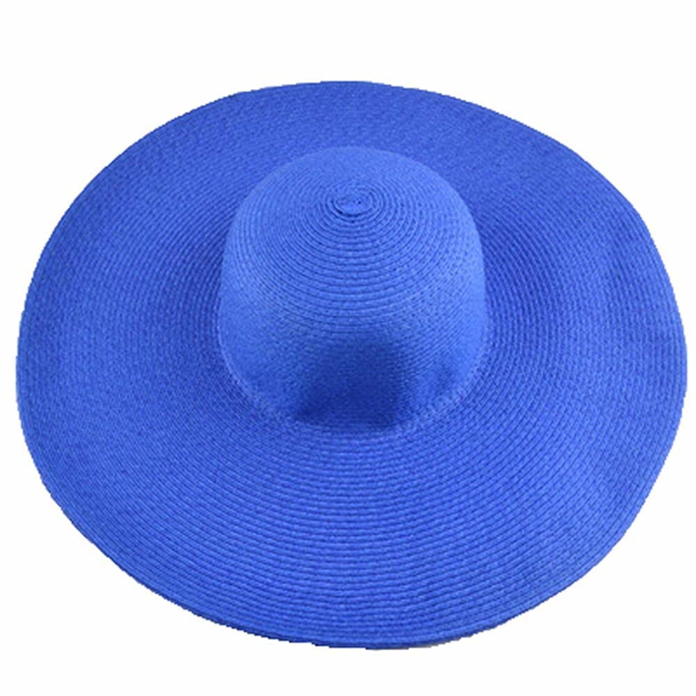 Sunjoy Tech Womens Wide Brim Straw Hat Big Floppy Foldable Roll up Cap ...
