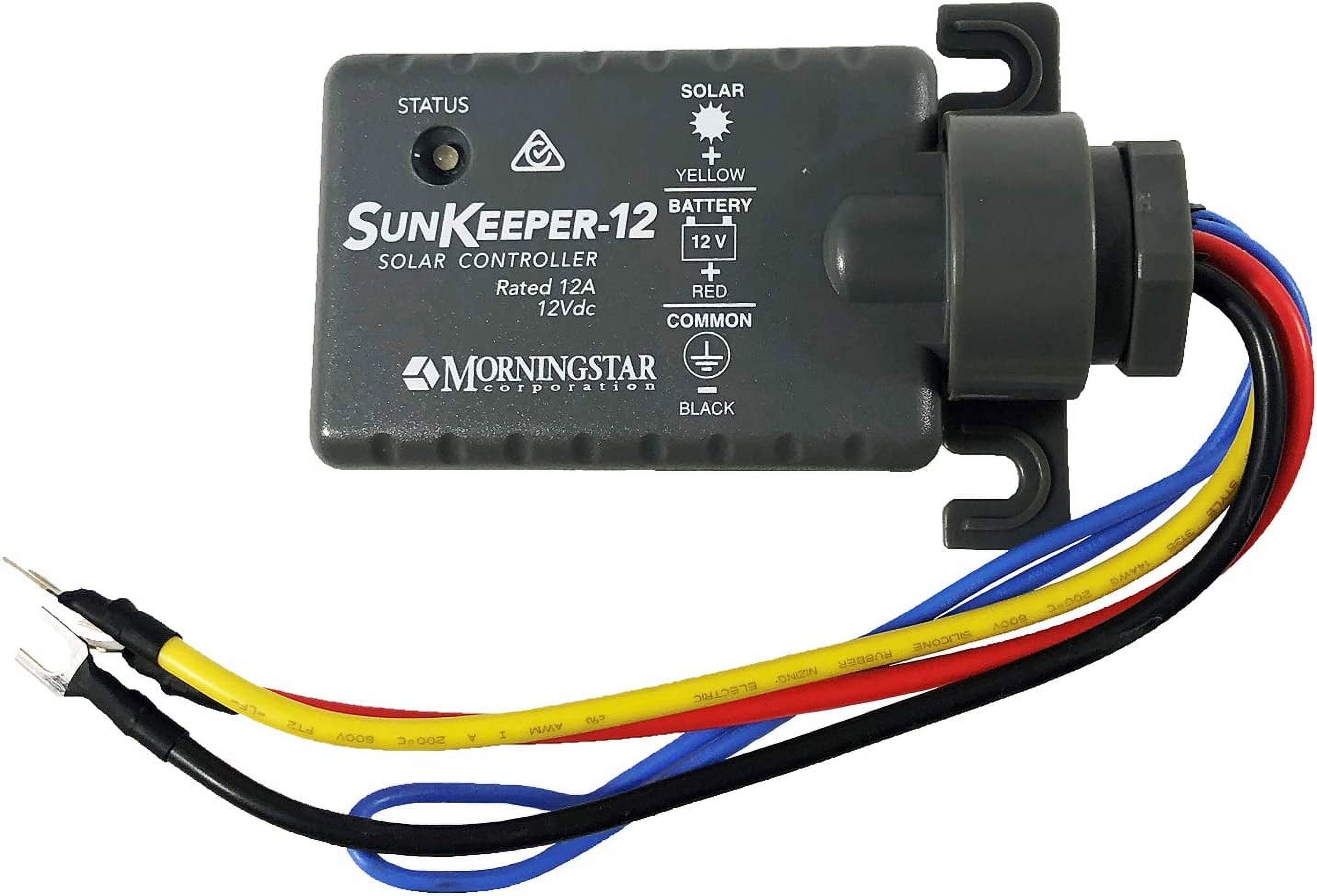 Sunkeeper 12A Solar Controller for 12V Batteries, Outdoor Solar Panel ...