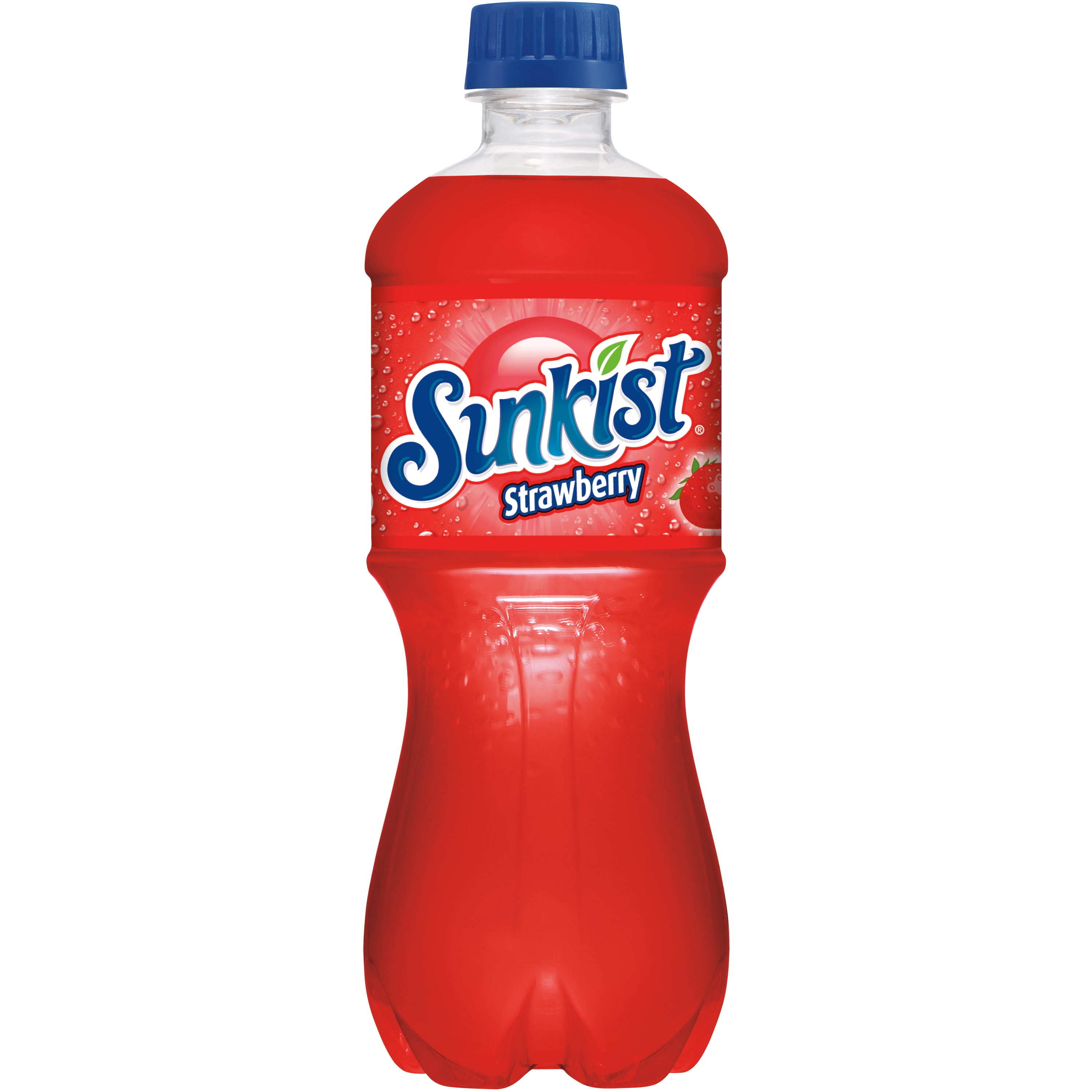 Sunkist Caffeine Free Strawberry Soda Pop, 20 fl oz, Bottle - Walmart.com