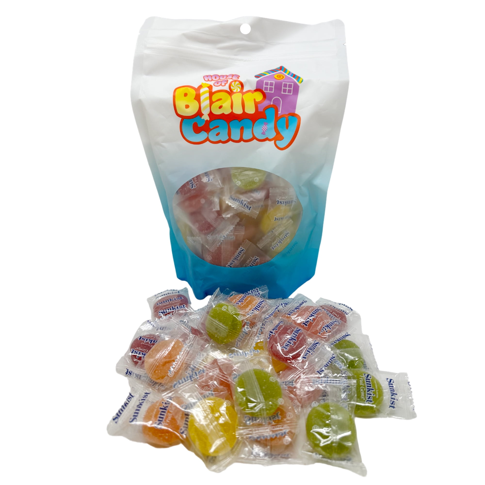 Sunkist 1 LB Fruit Gems - Sugar Coated Jelly Candies: Lime, Lemon ...