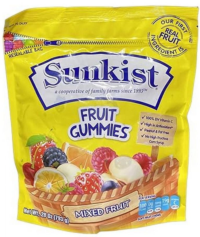 Sunkist Fruit Gummies Mixed Fruit - Walmart.com