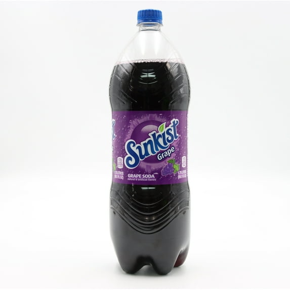 Sunkist Grape 1.75 Lt Bottle, Soft Drink, Allergens Free - Walmart.com