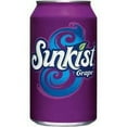 Sunkist Bold Grape Flavor Soda, Family Treat, 12 fl oz Cans, 12 Pack ...