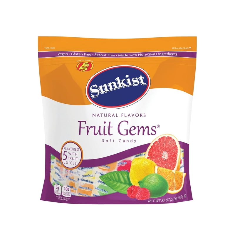 SunkistÂ® Individually-Wrapped Fruit Gems 32OZ (2 LB) Pouch - Walmart.com