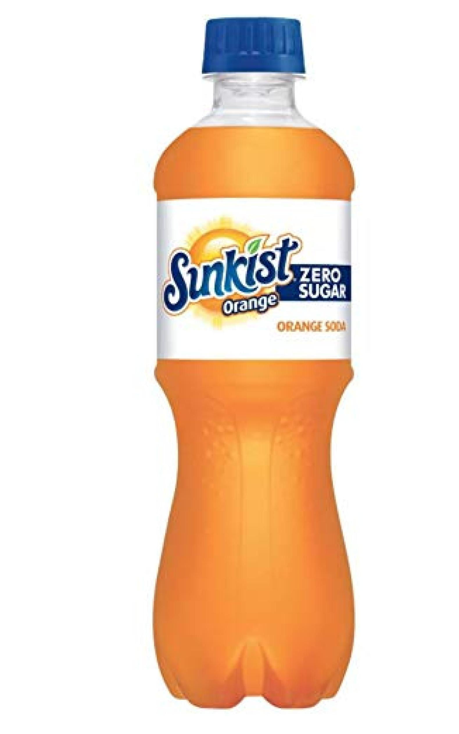 Sunkist Orange Zero (Diet) Soda 20 oz Bottles (Pack of 10, Total of 200 ...
