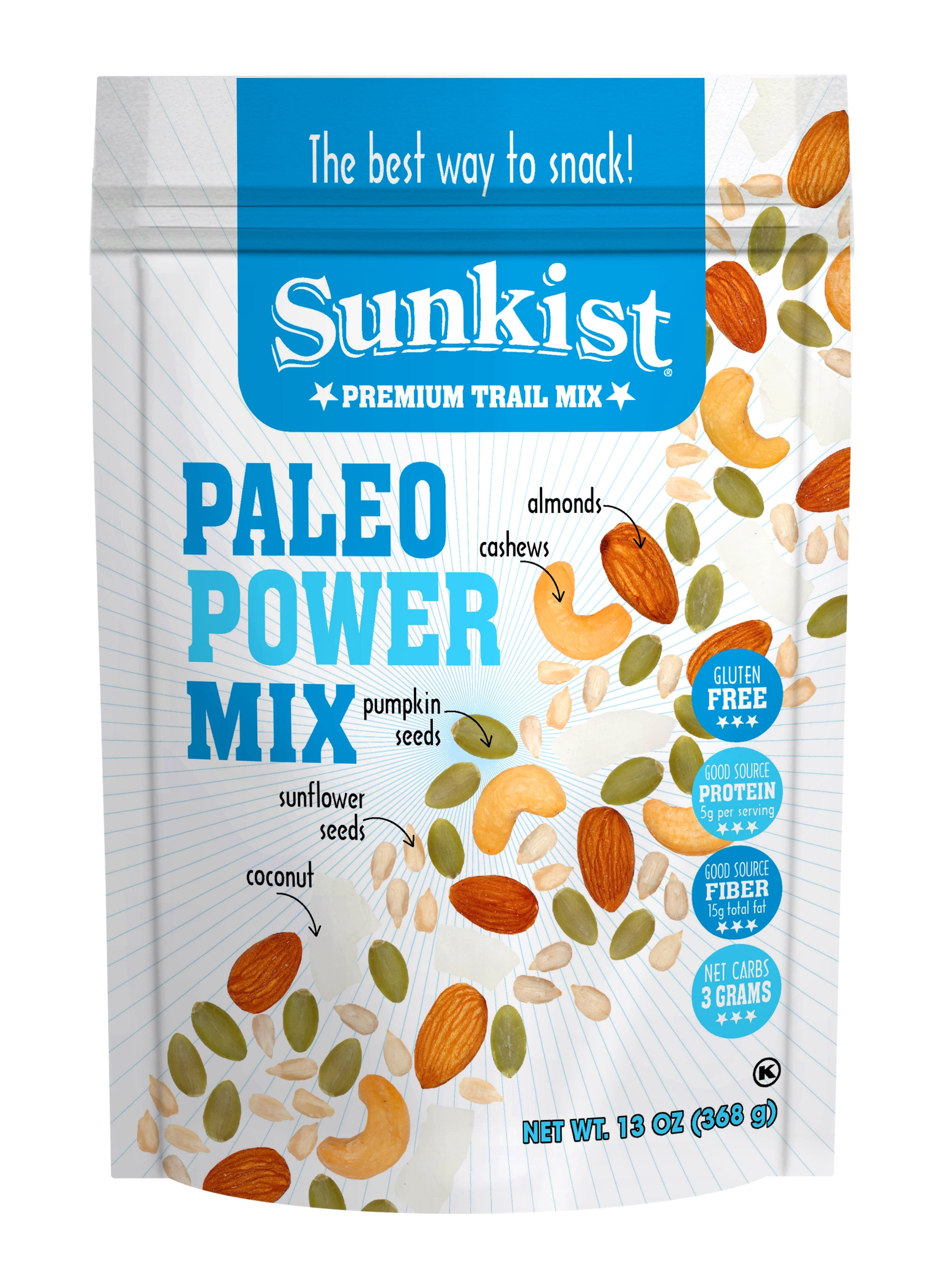 Sunkist® Paleo Power Mix, 13 oz - Nutty Flavor, High Protein, Low Carb ...