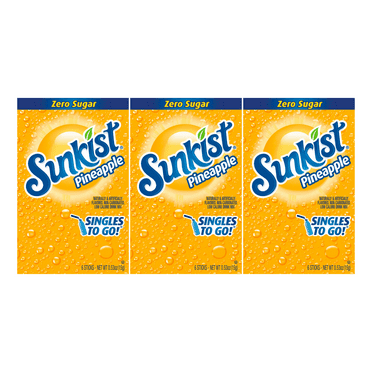 Sunkist Soda Red Punch Singles To Go Drink Mix, 0.53 oz, 6 CT (12-Pack ...