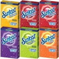 Sunkist Singles to Go Drink Mix Variety Pack, 1 Orange, 1 Grape, 1 ...