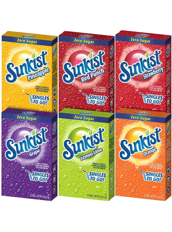 Sunkist Drink Mixes & Water Enhancers in Beverages - Walmart.com