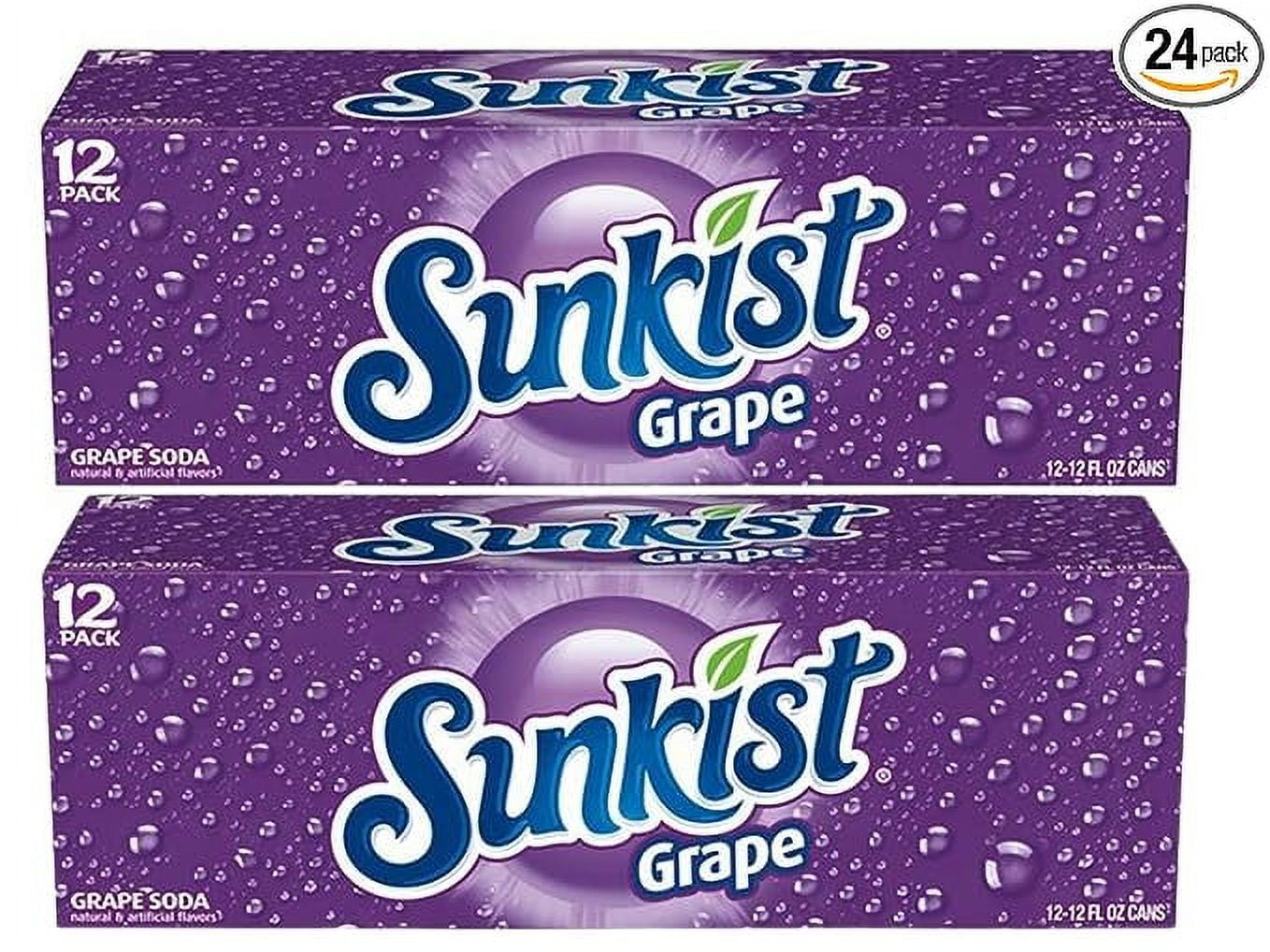Sunkist Soda Bundled by Louisiana Pantry (Grape, 24 Pack 12 oz Cans) - Walmart.com