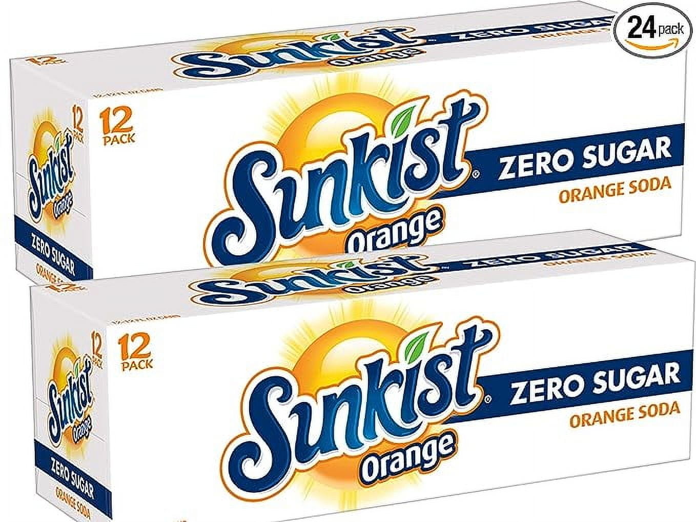 Sunkist Soda Bundled by Louisiana Pantry (Zero Sugar Original, 24 Pack ...