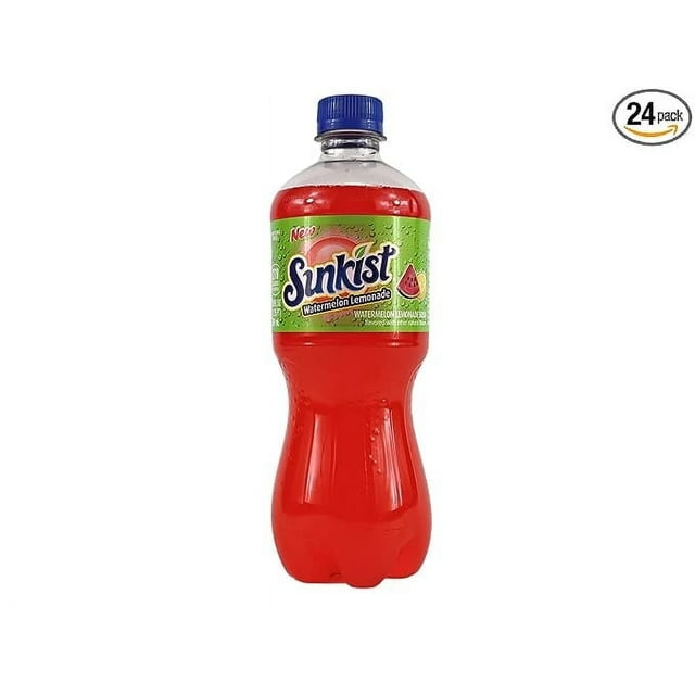 Sunkist Watermelon Lemonade Soda, 20 oz Bottles - 16 Pack - Walmart.com