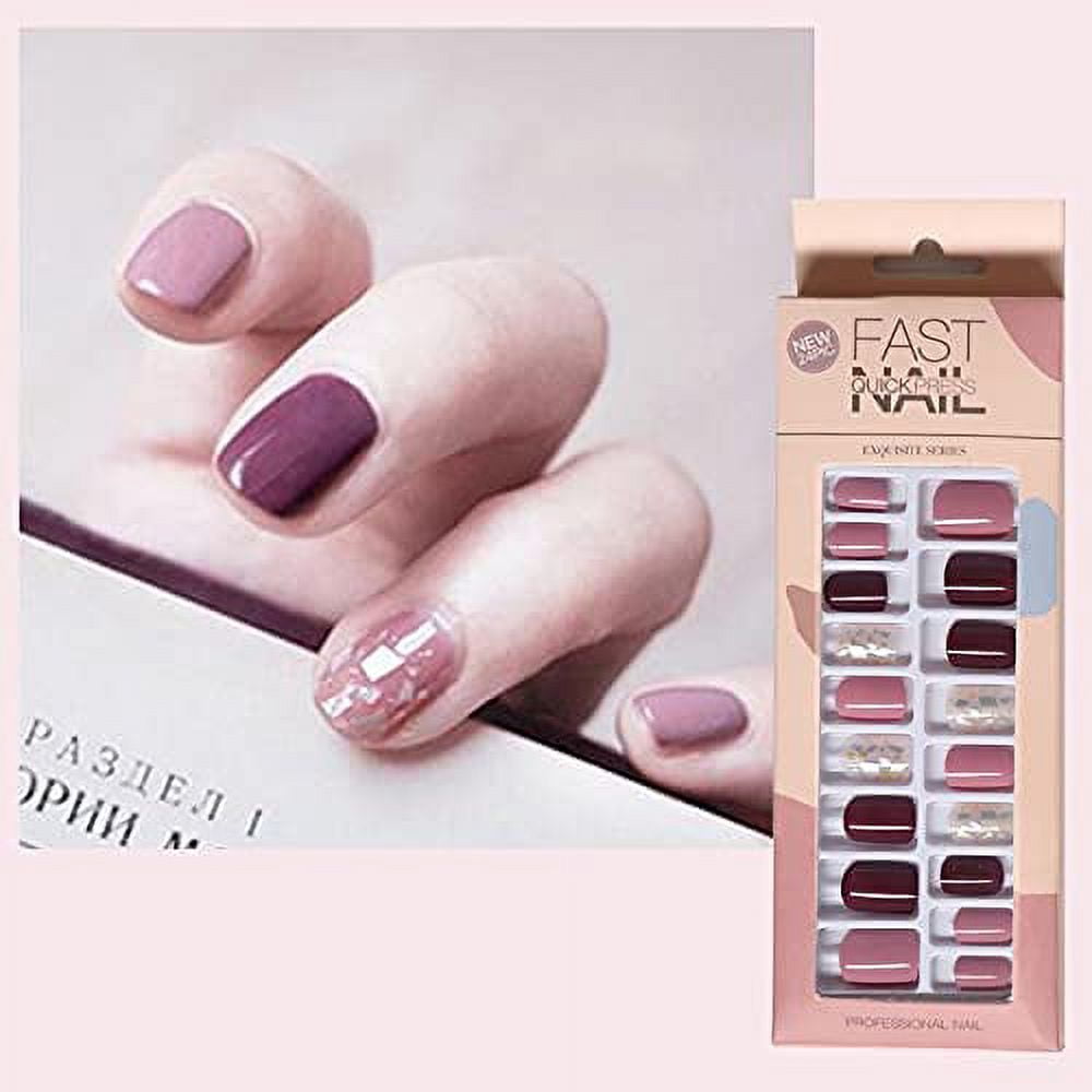 Sunkizzrs® Nails Extension Artificial Nail Everlasting French Tip False ...