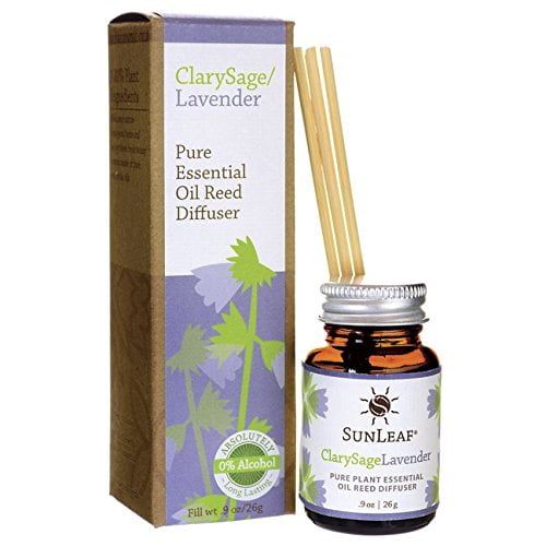 SunLeaf Naturals Mini Reed Diffuser ClarySage Lavender, 1 fl. oz ...