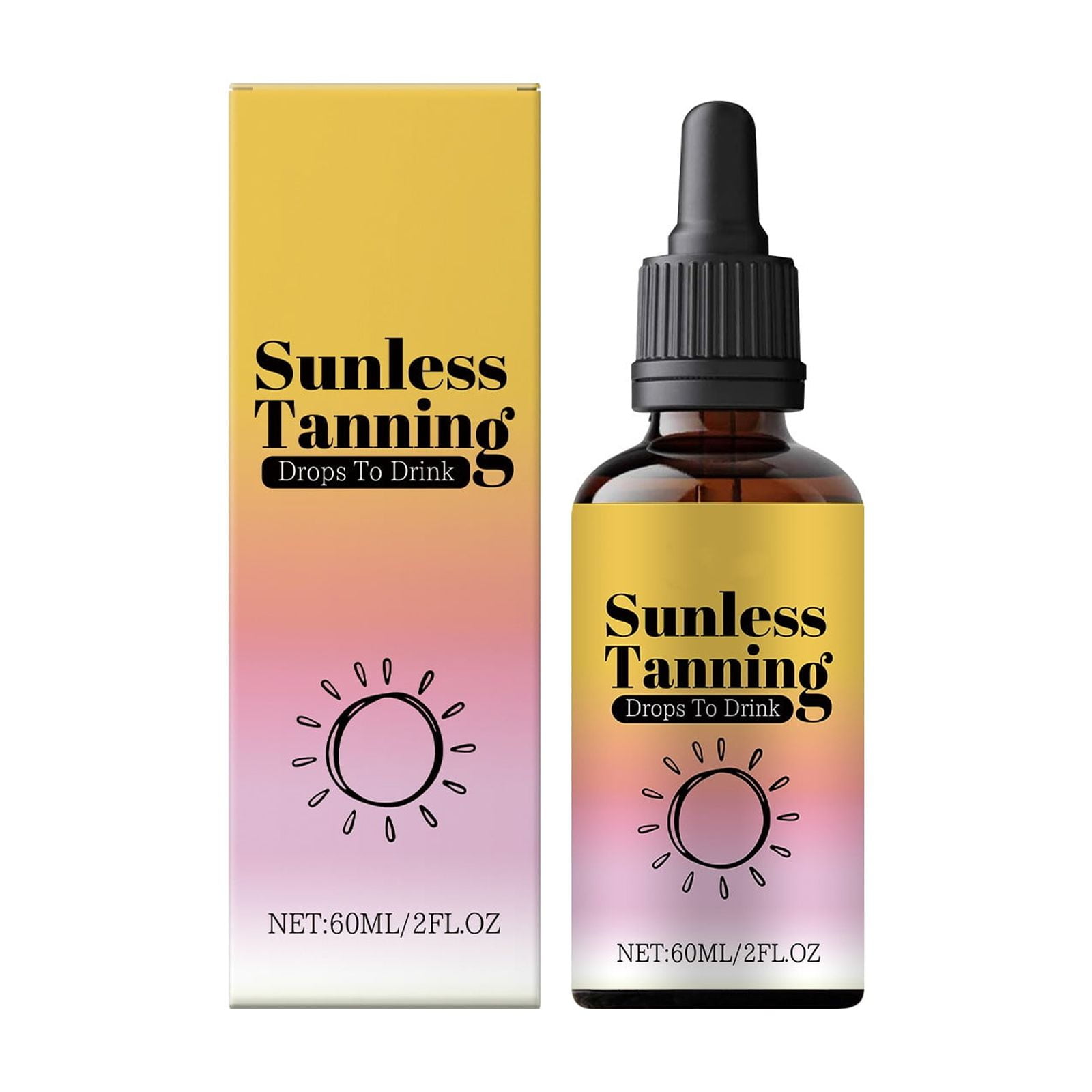 Sunless Tanning Drops 60ml Drinkable for Natural Skin Tone Nourishing ...
