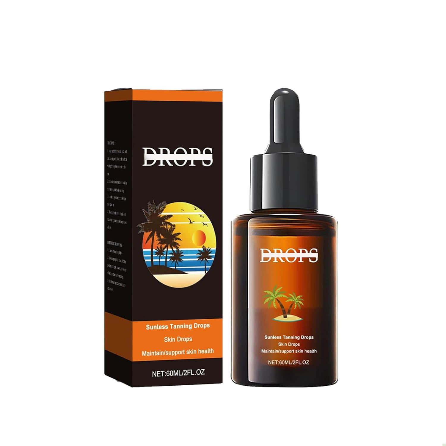 Sunless Tanning Drops To Drink, Moisturizing Bronzing Tanner for Face ...