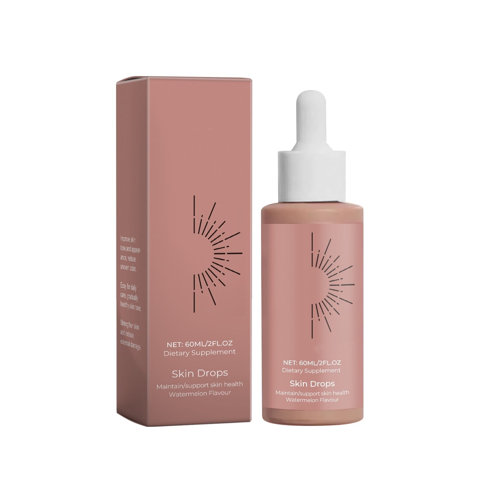 Sunless Tanning Drops Drinkable Moisturizing Tanner Enhancing Your Skin ...